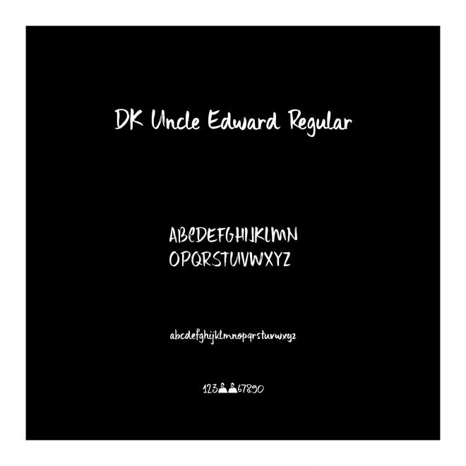 DK Uncle Edward Regular字体免费下载和在线预览-印图网
