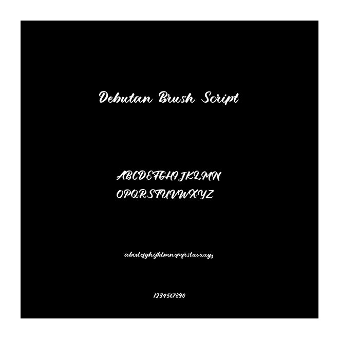 Debutan Brush Script字体免费下载和在线预览-印图网