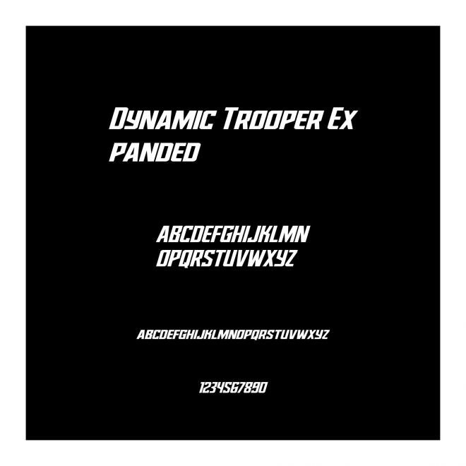 Dynamic Trooper Expanded字体免费下载和在线预览-印图网