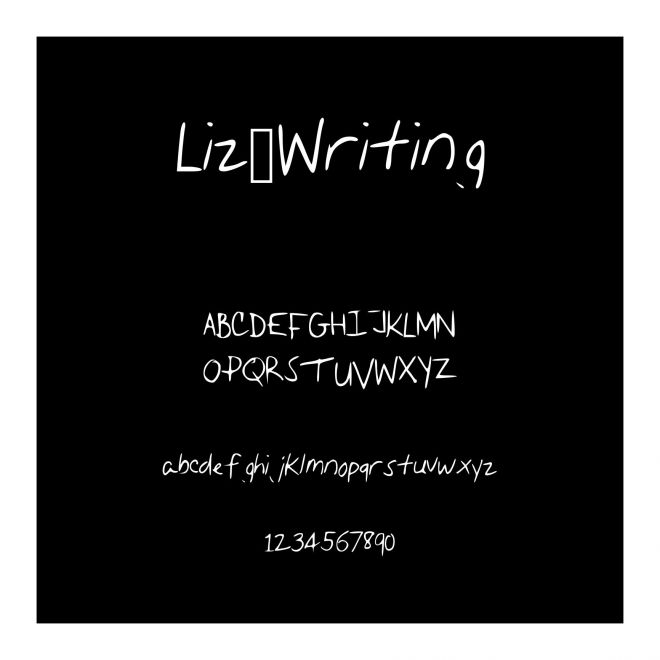 Liz_Writing字体免费下载和在线预览-印图网