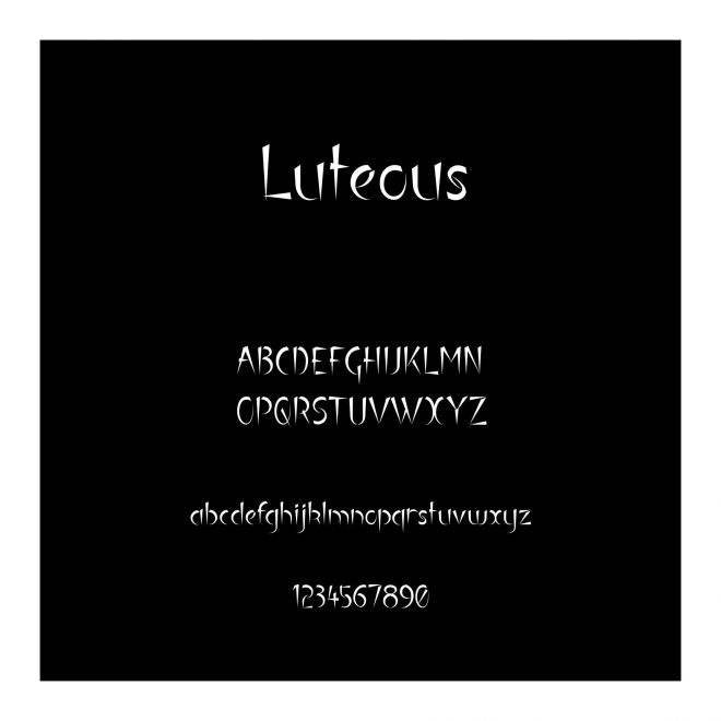 Luteous字体免费下载和在线预览-印图网
