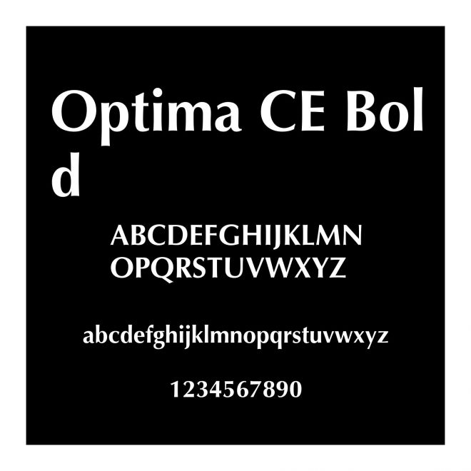 Optima CE Bold字体免费下载和在线预览-印图网