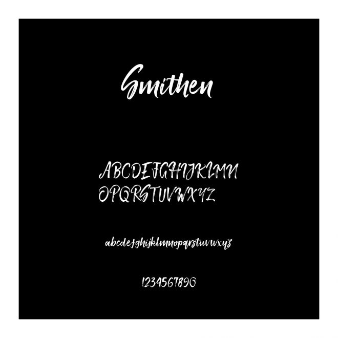 Smithen字体免费下载和在线预览-印图网