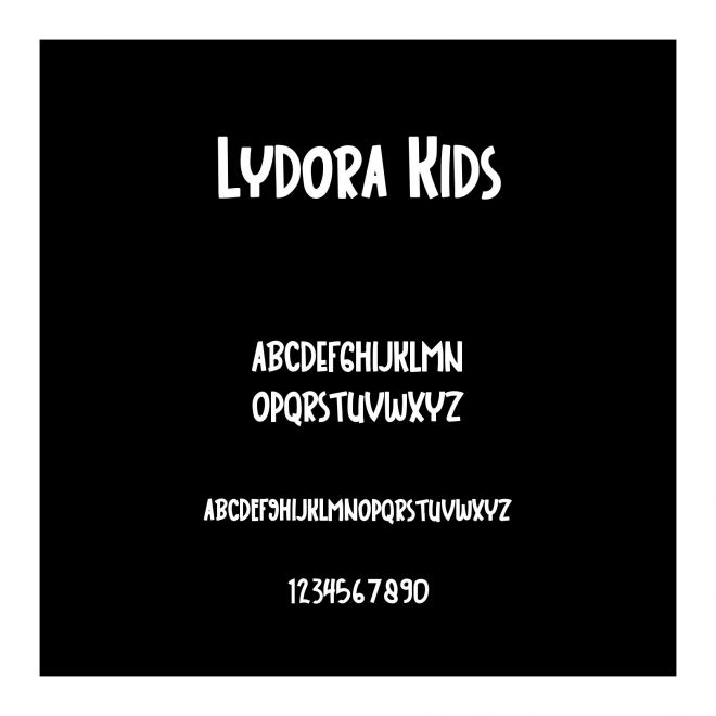 Lydora Kids字体免费下载和在线预览-印图网
