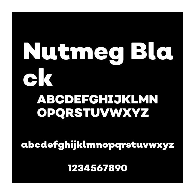 Nutmeg Black字体免费下载和在线预览-印图网