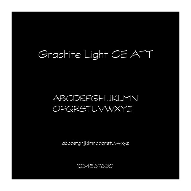 Graphite Light CE ATT字体免费下载和在线预览-印图网