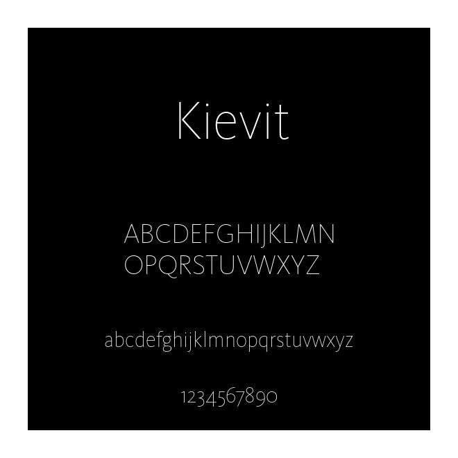 Kievit字体免费下载和在线预览-印图网