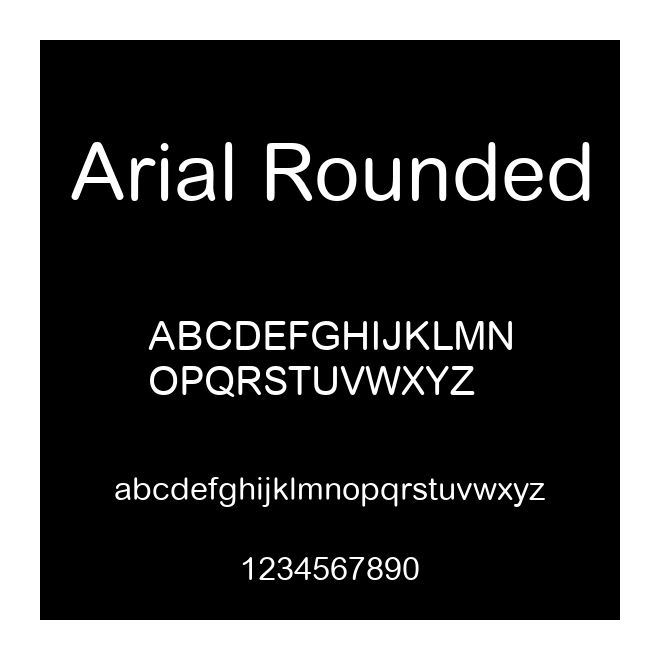 Arial Rounded字体免费下载和在线预览-印图网