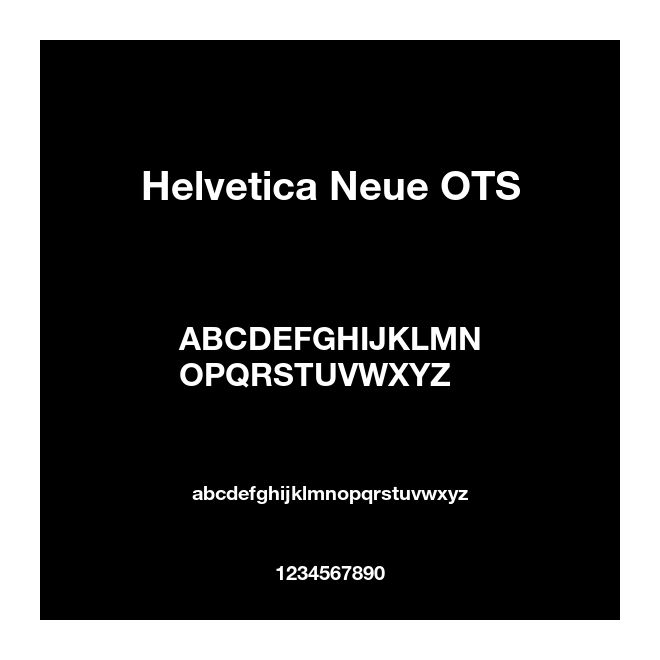 Helvetica Neue OTS字体免费下载和在线预览-印图网