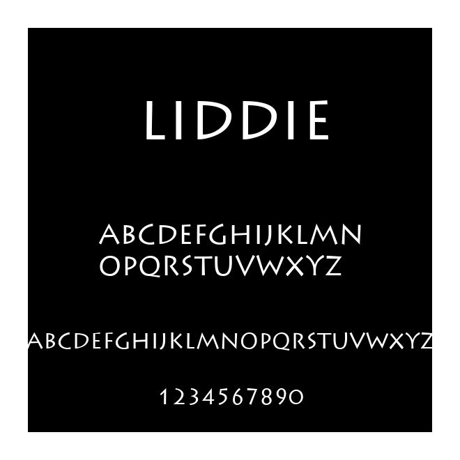 Liddie字体免费下载和在线预览-印图网