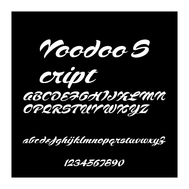 Voodoo Script字体免费下载和在线预览-印图网