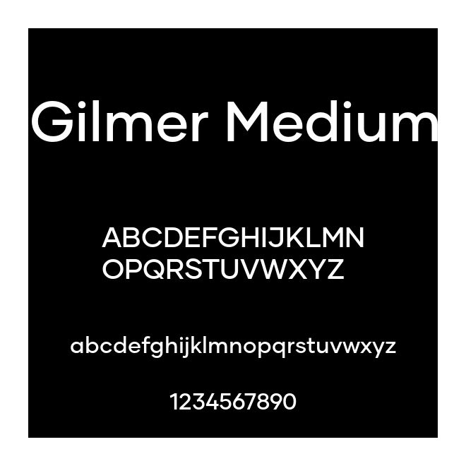 Gilmer Medium字体免费下载和在线预览-印图网