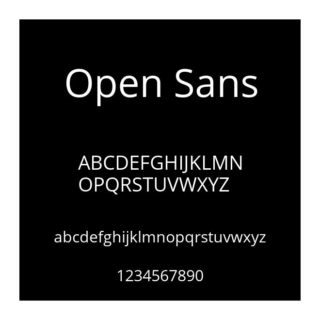 Open Sans字体免费下载和在线预览-印图网