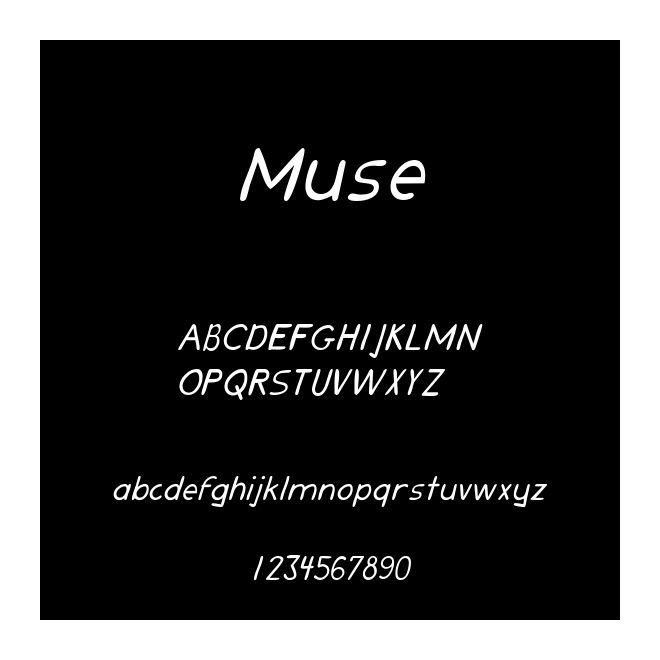 Muse字体免费下载和在线预览-印图网
