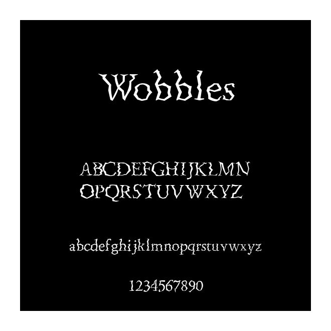 Wobbles字体免费下载和在线预览-印图网