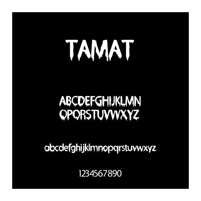 TAMAT字体免费下载和在线预览-印图网