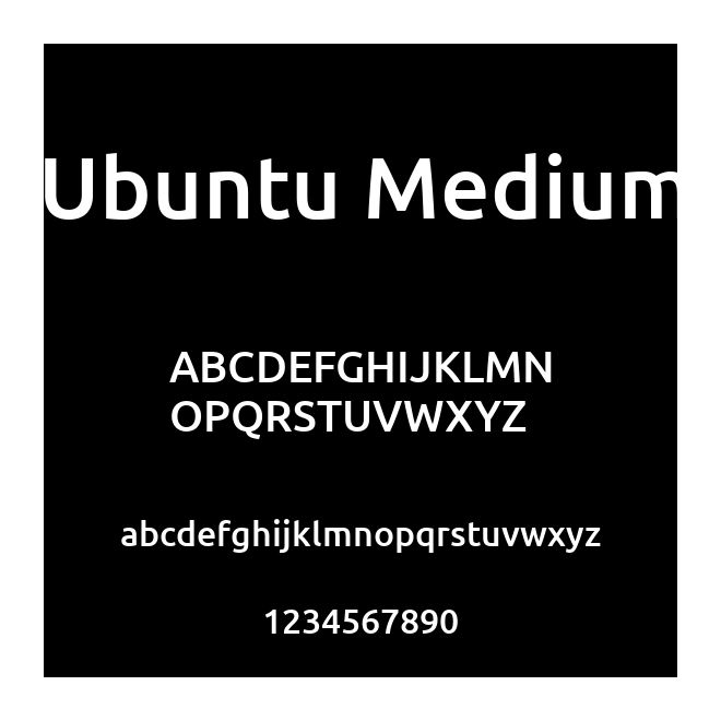Ubuntu Medium字体免费下载和在线预览-印图网