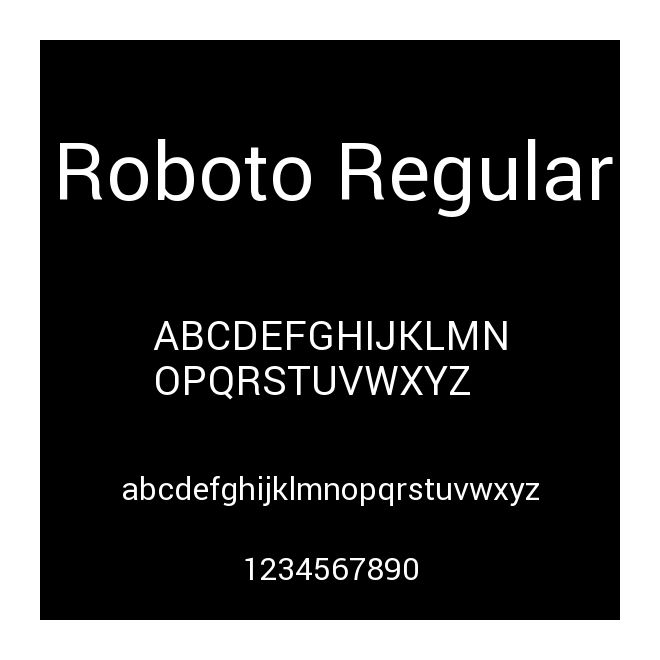 Roboto Regular字体免费下载和在线预览-印图网