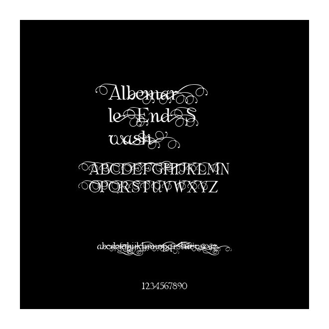 Albemarle End Swash字体免费下载和在线预览-印图网