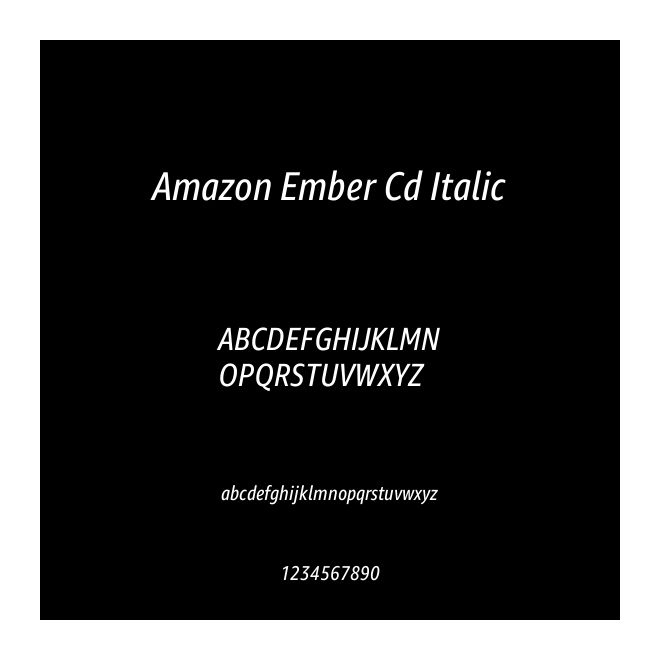 Amazon Ember Cd Italic字体免费下载和在线预览-印图网